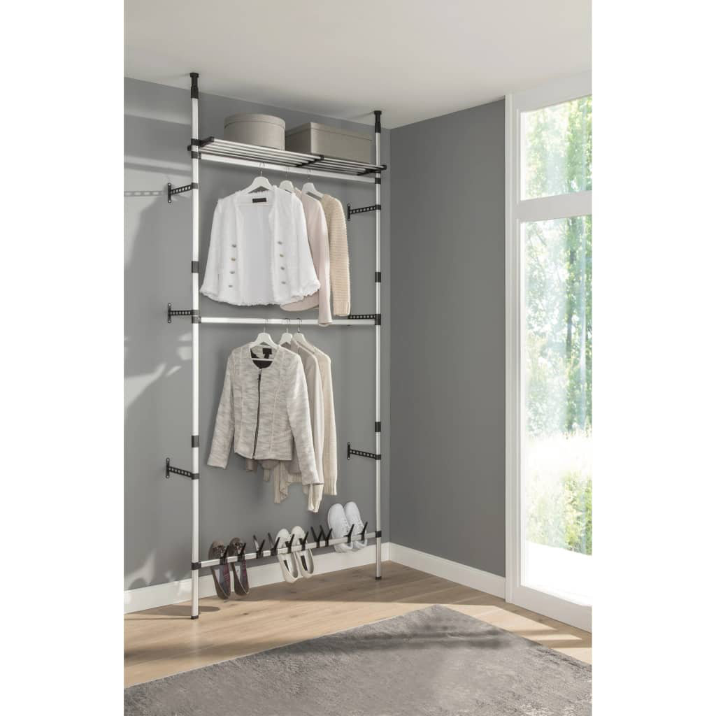 Rebrilliant Latitude Run® Telescopic Wardrobe System With Rods And ...