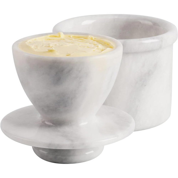 Artreestry Handmade Oceanic Marble Butter Keeper With Lid - 4.25 ...