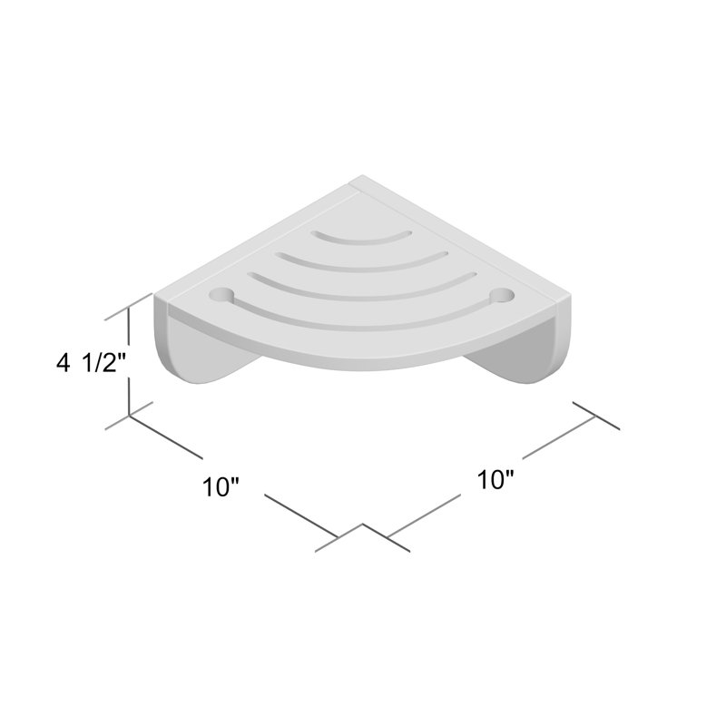 Aqua Teak The Original Kai Corner Teak Shower Shelf Spa & Reviews | Wayfair