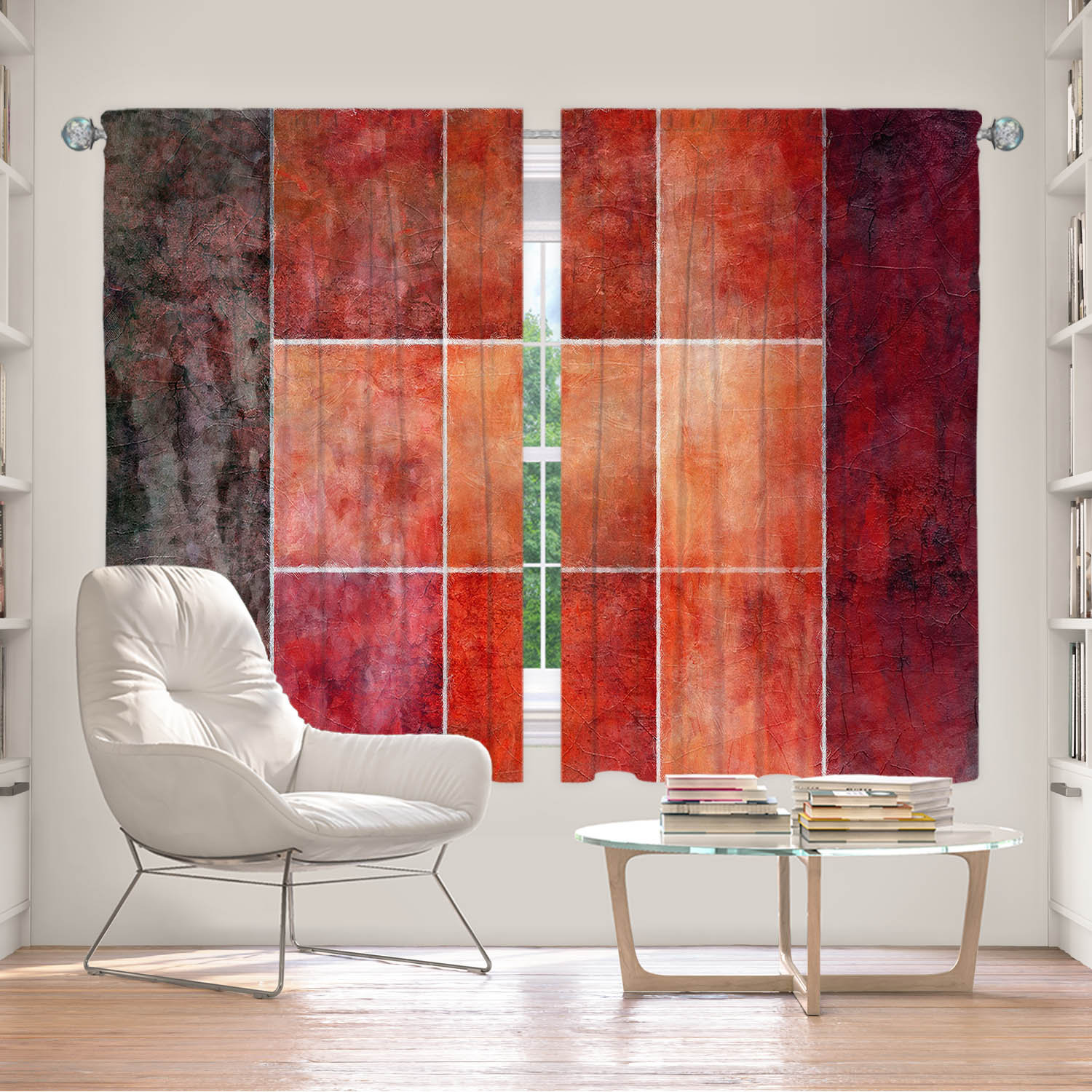 East Urban Home Delaughter Lava Striped Room Darkening Thermal Rod ...