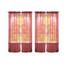 J&V Textiles Panneaux de rideaux transparents de couleur unie avec ...