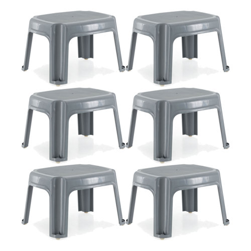 Gracious Living 9.5 Inches Plastic 1 Step Portable Home & Kitchen Stool ...