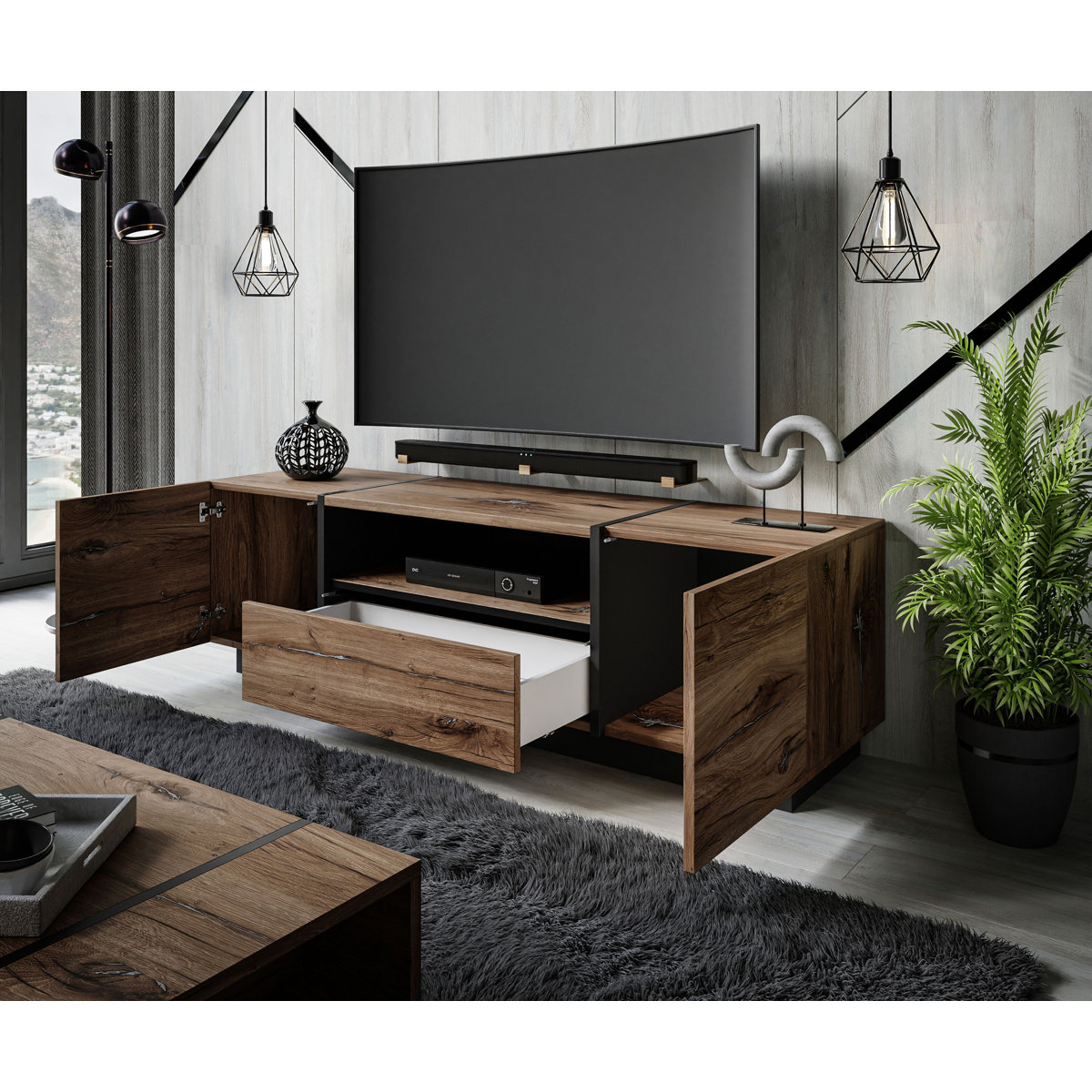 Alpen Home Schroer TV Stand for TVs up to 65" | Wayfair.co.uk