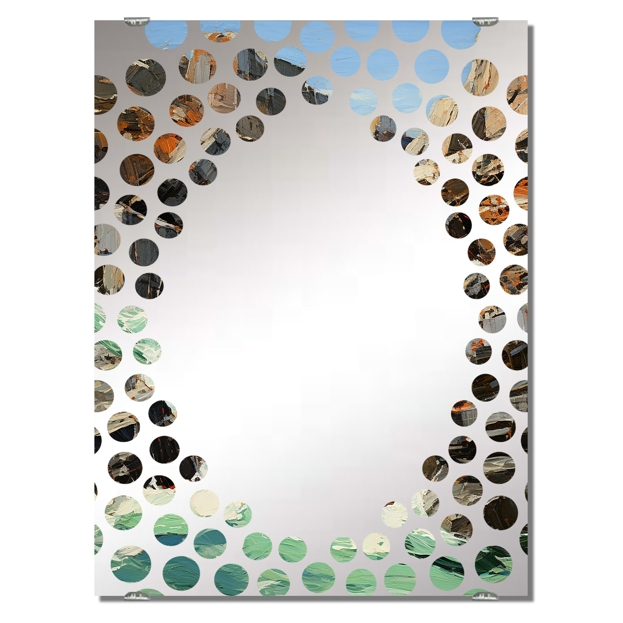 East Urban Home Lengade - Abstract Modern Waves Mirror Wall Decor ...