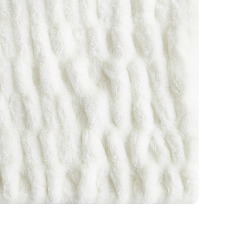 Tahari Home Isla Faux Fur Throw | Wayfair