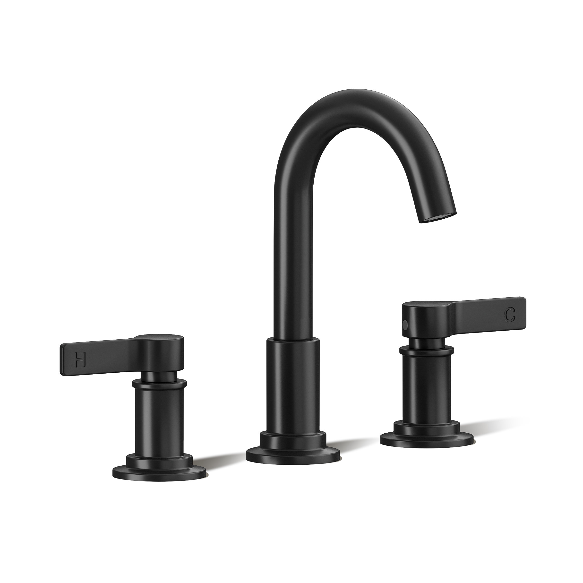 keonjinn Robinet pour salle de bain à 3 trous et 2 poignées avec drain ...