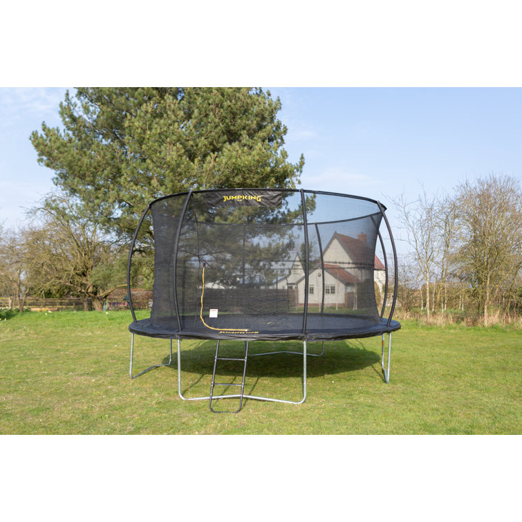 JumpKing 14ft JumpKing Combo Deluxe Trampoline with Safety Enclosure ...