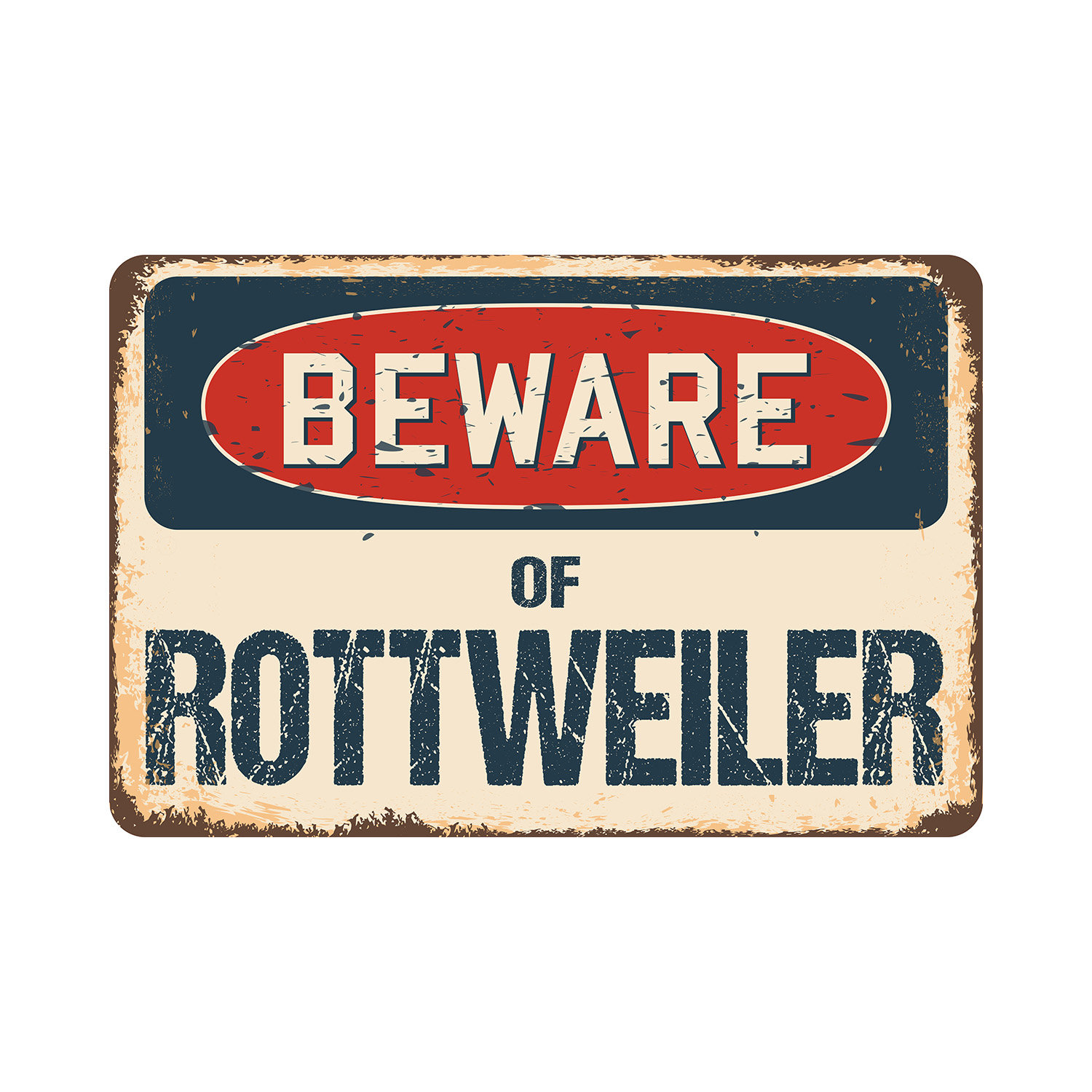 SignMission Beware of Rottweiler Sign | Wayfair