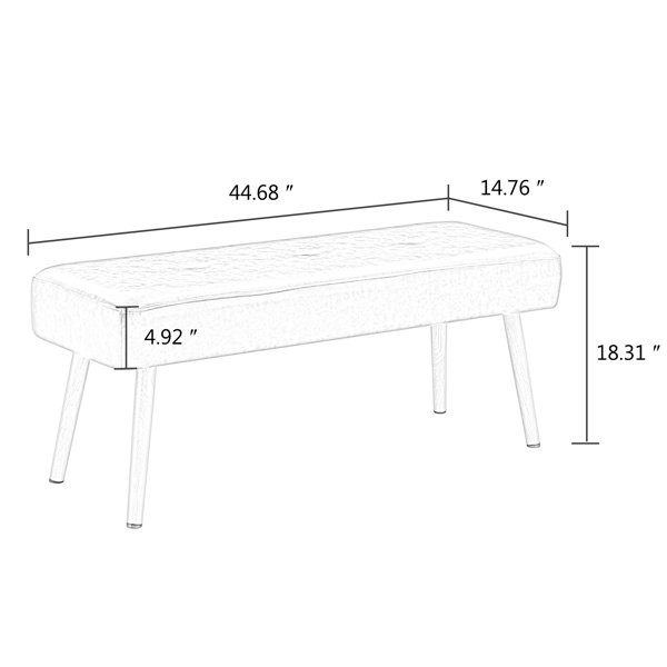 George Oliver Lyra Bench | Wayfair