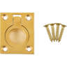 UNIQANTIQ HARDWARE SUPPLY Cast Brass Flush Mount Ring Drawer Pull | Wayfair