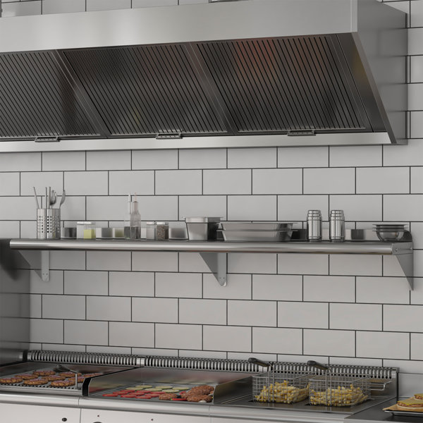 Prep & Savour Cormak Stainless Steel Ceiling Mounted Rack - Wayfair Canada