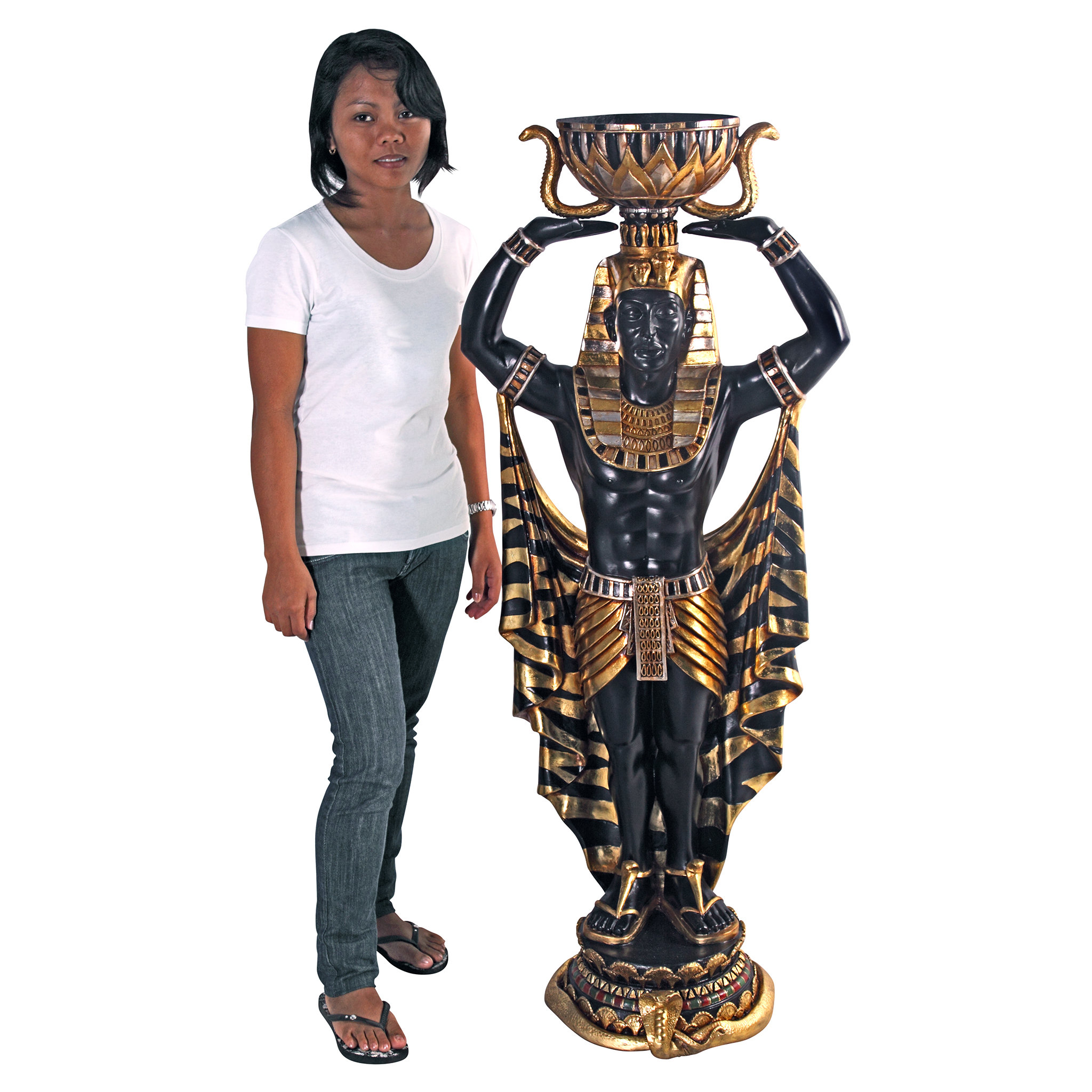 Design Toscano Cleopatra's Nubian Guard Large-Scale Statue | Perigold