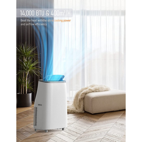 AngelMia 14,000 BTU Portable Air Conditioner with Remote | Wayfair