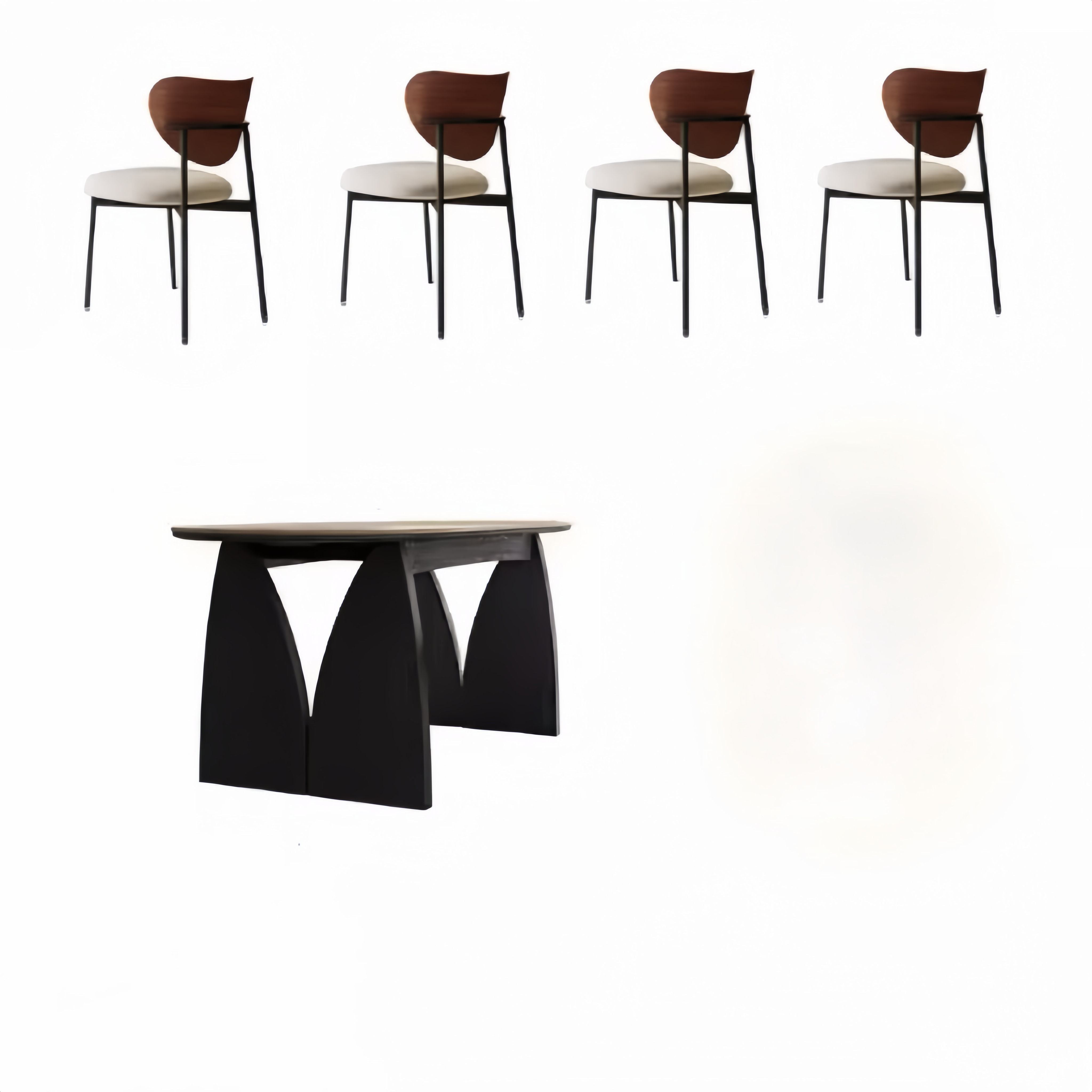 HomeLuxea Cave rock solid wood table and chair combination | Wayfair