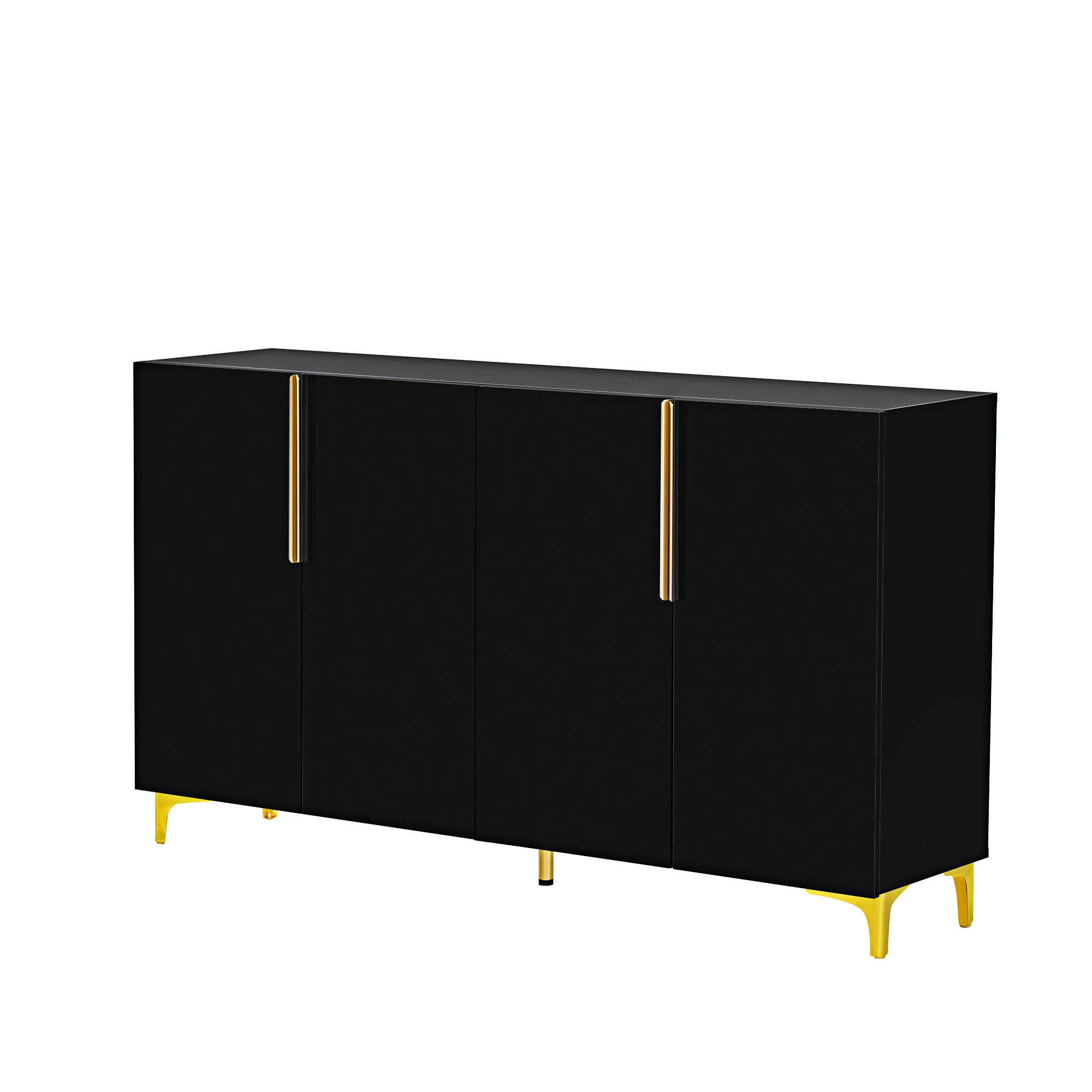 Ivy Bronx Glossy Finish Luxury Storage Cabinet | Wayfair