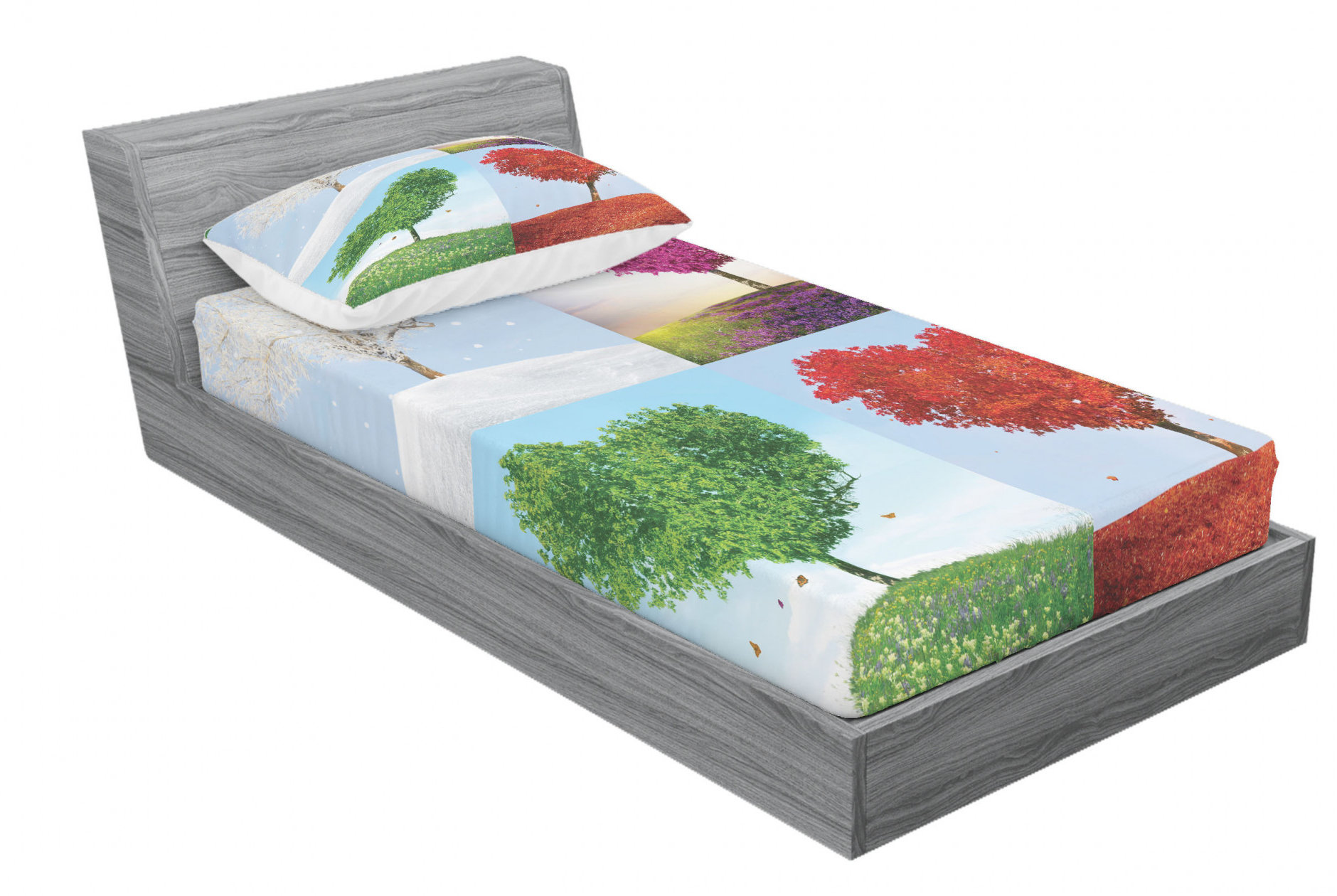 Ambesonne Nature Sheet Set | Wayfair
