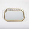 Everly Quinn Vintage Metal Octagon Mirror Surface Tray (Rectangle ...