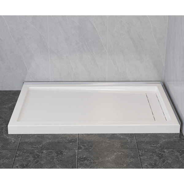 Dreamwerks 48 In. X 32 In. X 79.2 In. Framed Rectangular Shower Kit ...