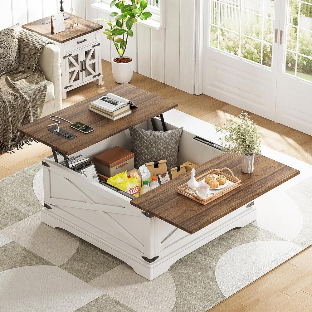 Breakwater Bay Coffee Table With Storage, Square Coffee Table For ...