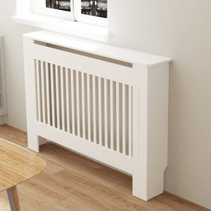 LUVODI Tall Vertical Slats Radiator Cover Wood Cabinet Modern Radiators ...