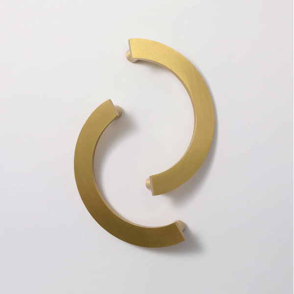Redefine Hardware Brass Half Moon Moon Pull (2 Pulls) | Wayfair