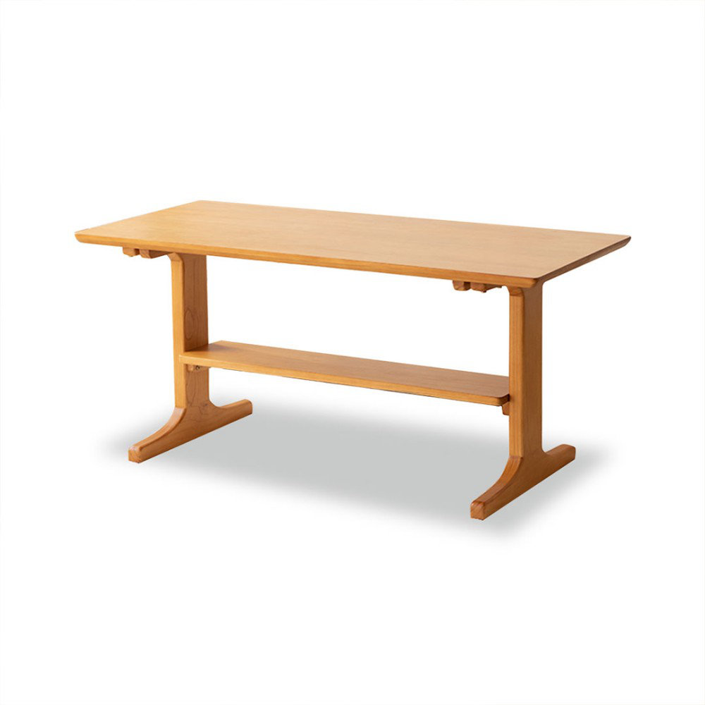 Gracie Oaks Burlywood Rectangular Solid Wood Dining Table | Wayfair