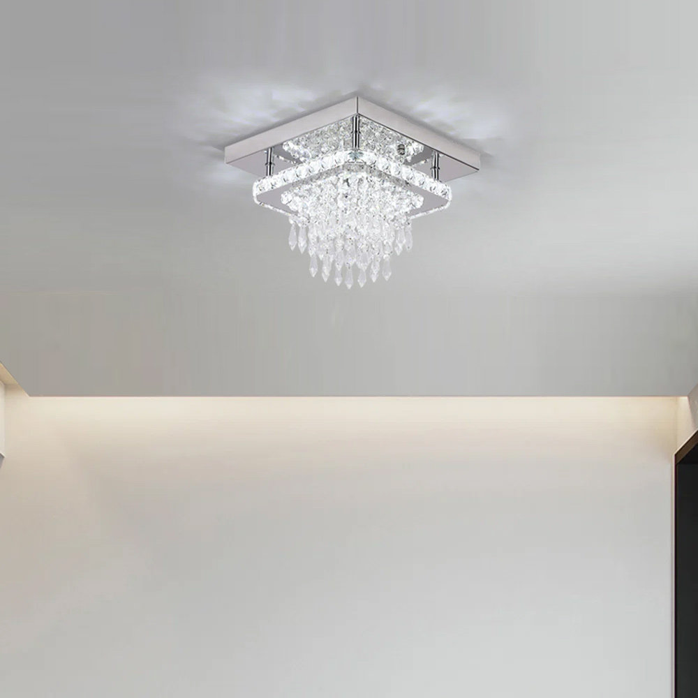 House of Hampton® Daevaughn 1 - Light Unique Square LED Chandelier with ...