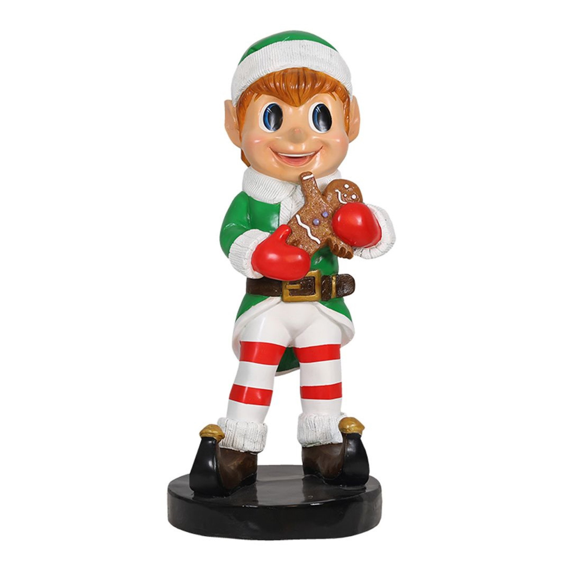 The Holiday Aisle® Fiberglass Christmas Figurine Statue Yard Decor, Elf ...