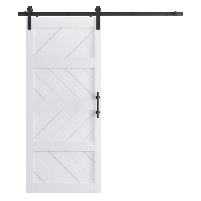 LDB_BUILDING Manufactured Paneled Wood Prefinished Barn Door with ...