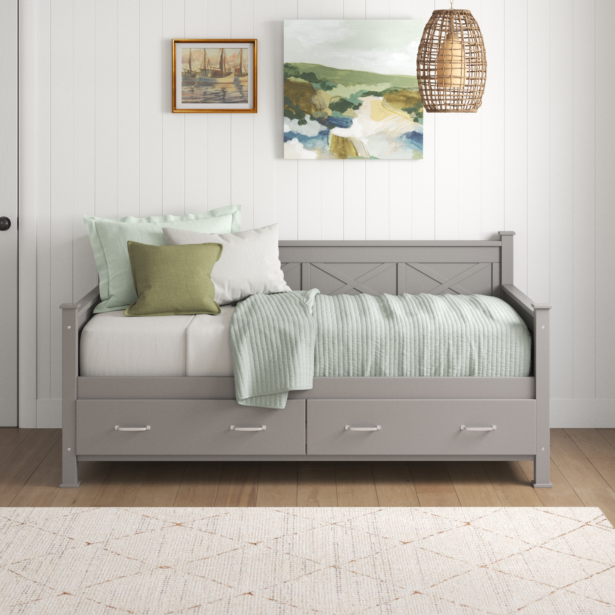 Sand & Stable™ Baby & Kids Pasadena Solid Wood Daybed & Reviews | Wayfair