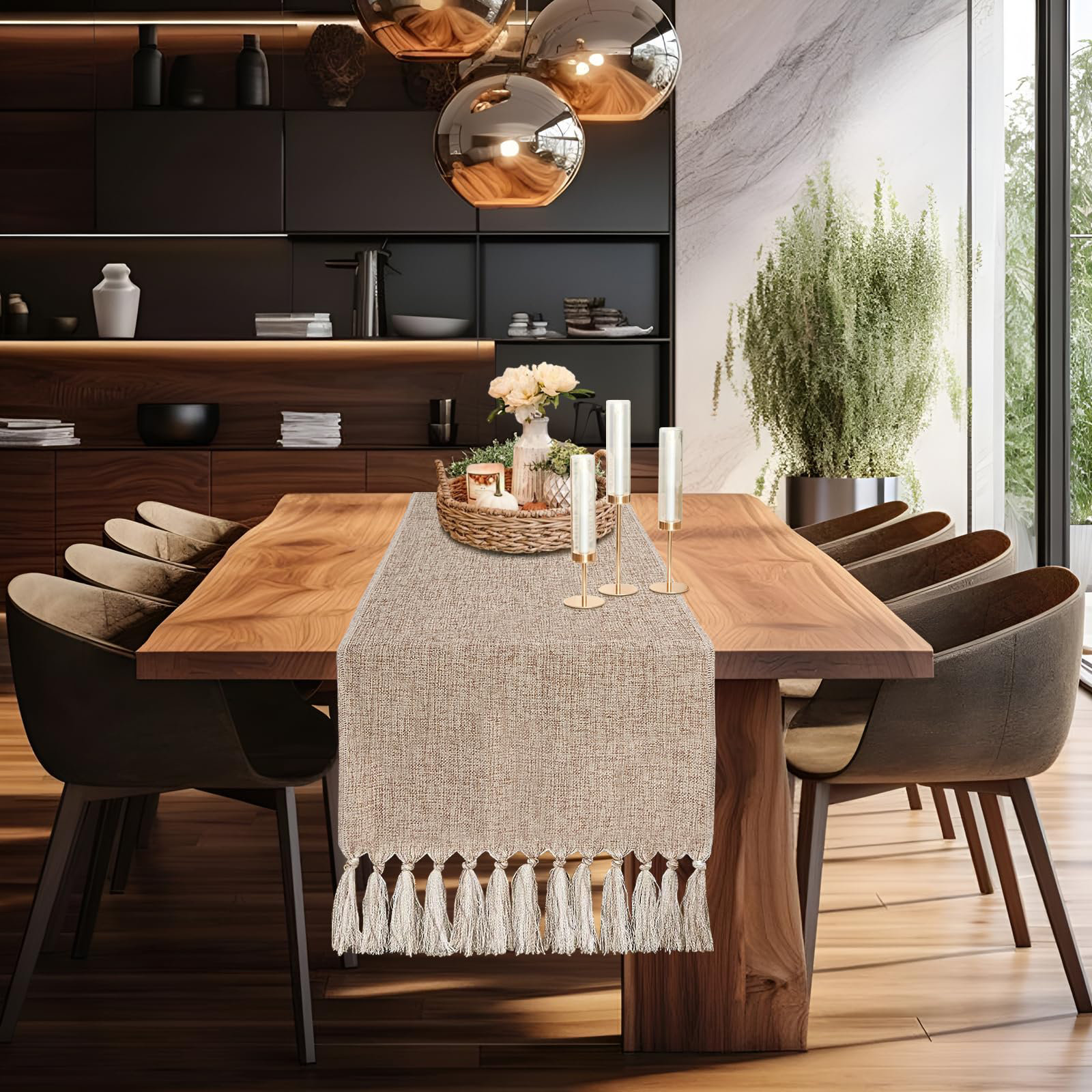 Dakota Fields Boho Table Runner 90 Inches Long, Spring Rustic Farmhouse ...