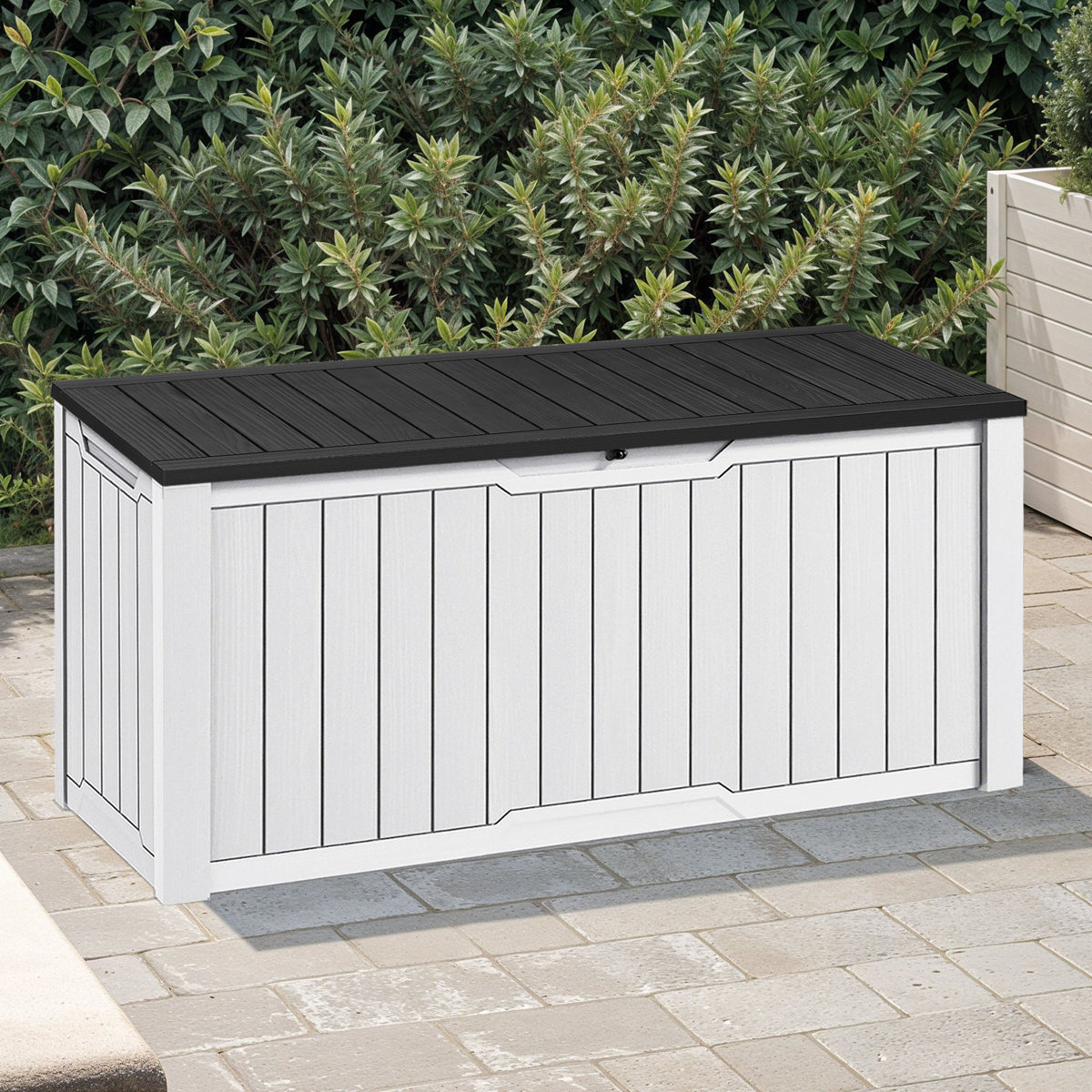 Balconera 870l Lockable Extra Large Deck Box，Lockable Garden Storage ...