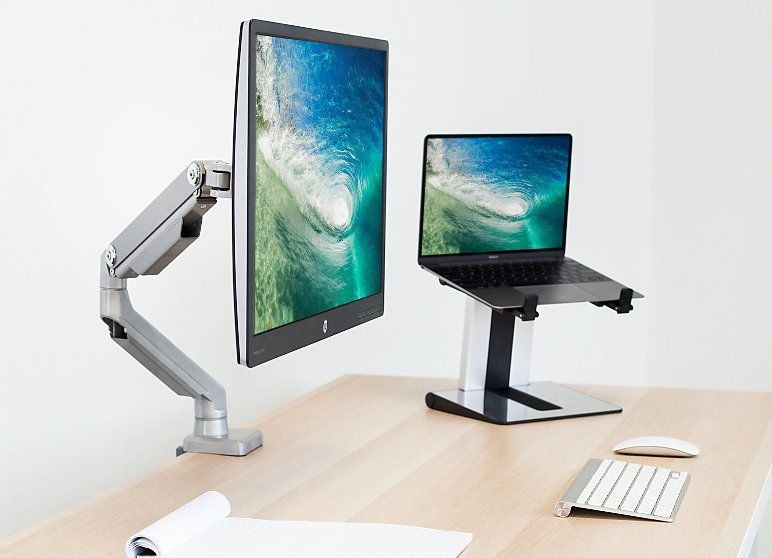 Mount-it Height Adjustable Universal Desk Mount & Reviews | Wayfair