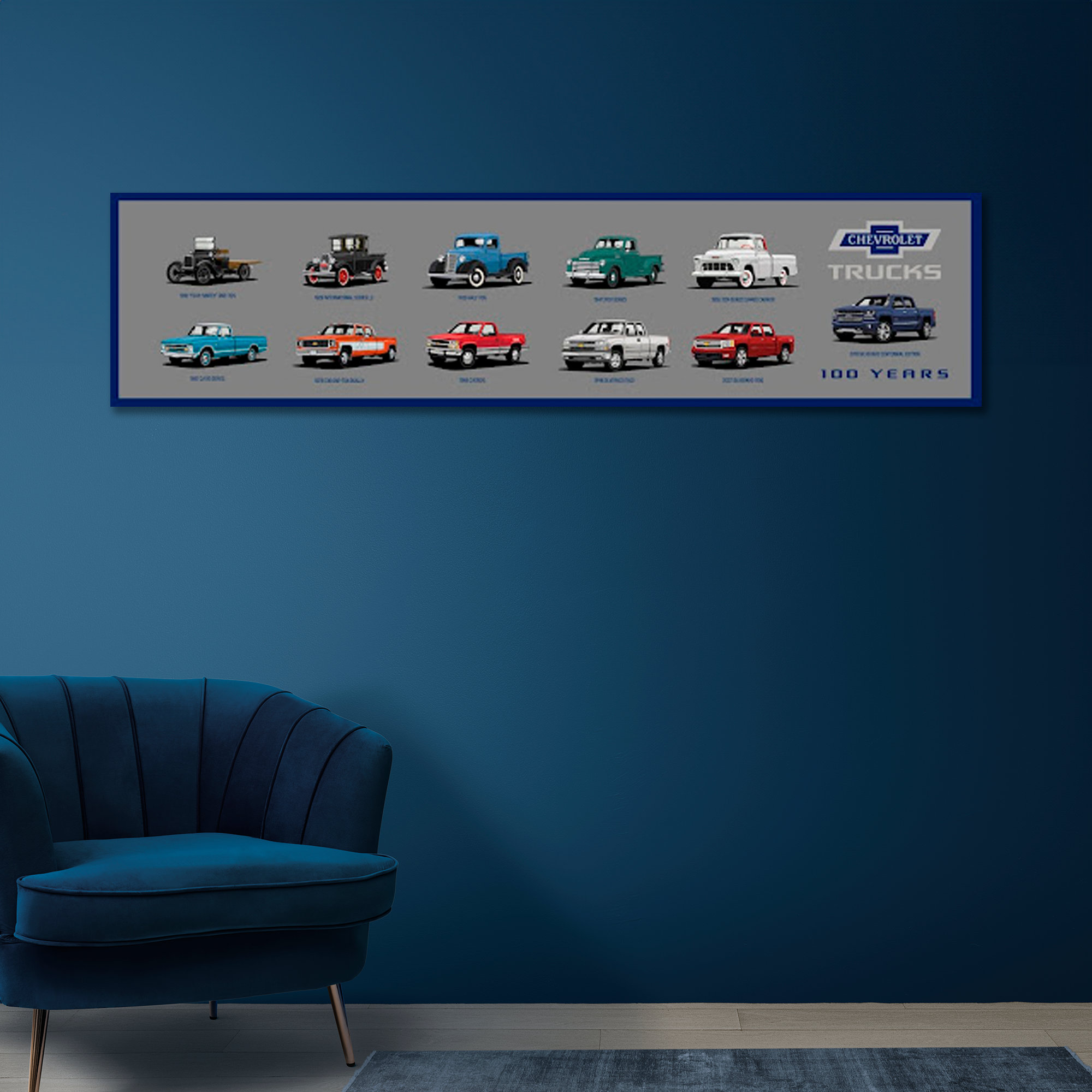 Second Story Collection Chevy Truck 100 Panoramic Generation - Wayfair ...