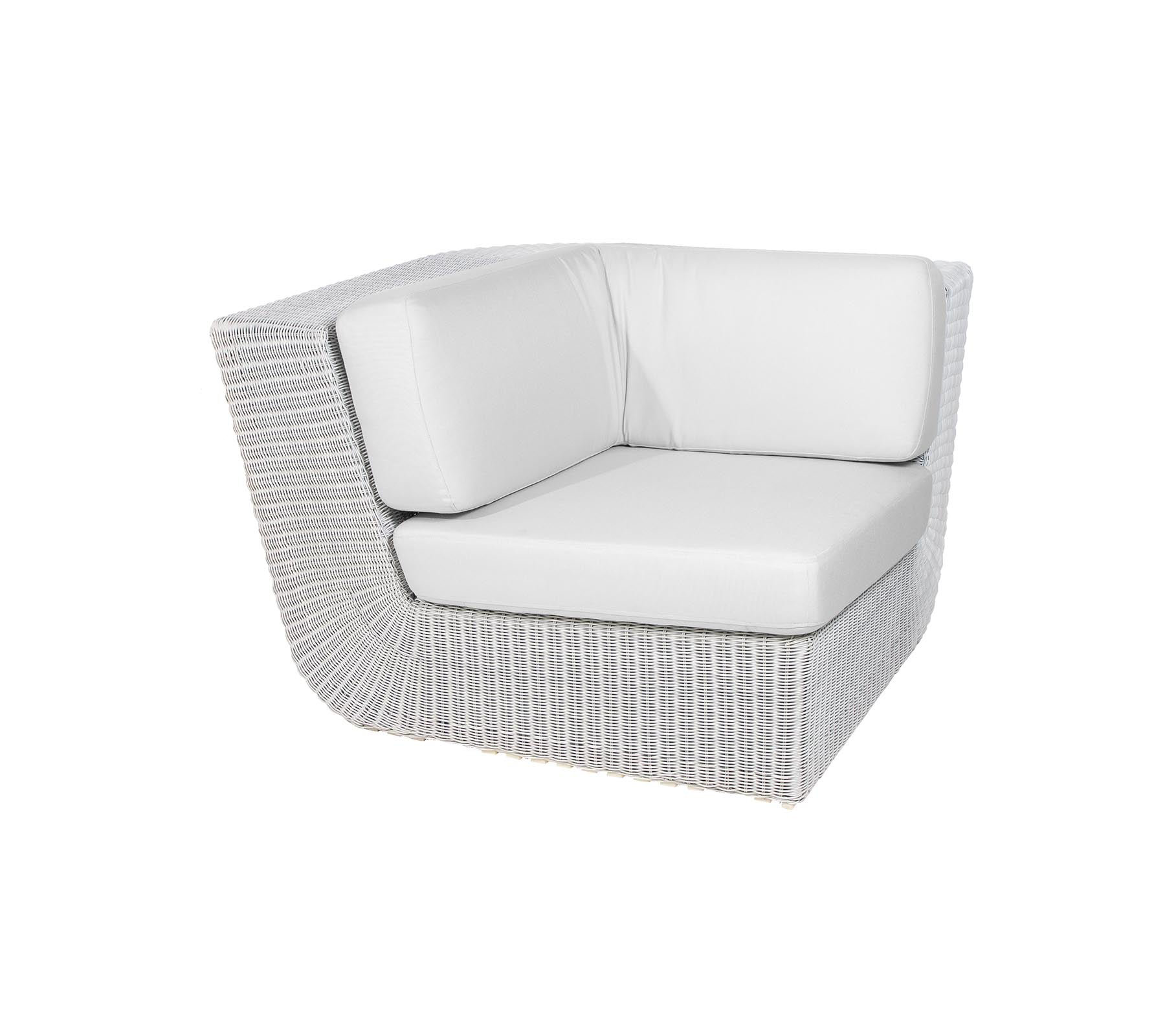 Cane-line Savannah Module Patio Corner Wedge Chair with Cushions ...
