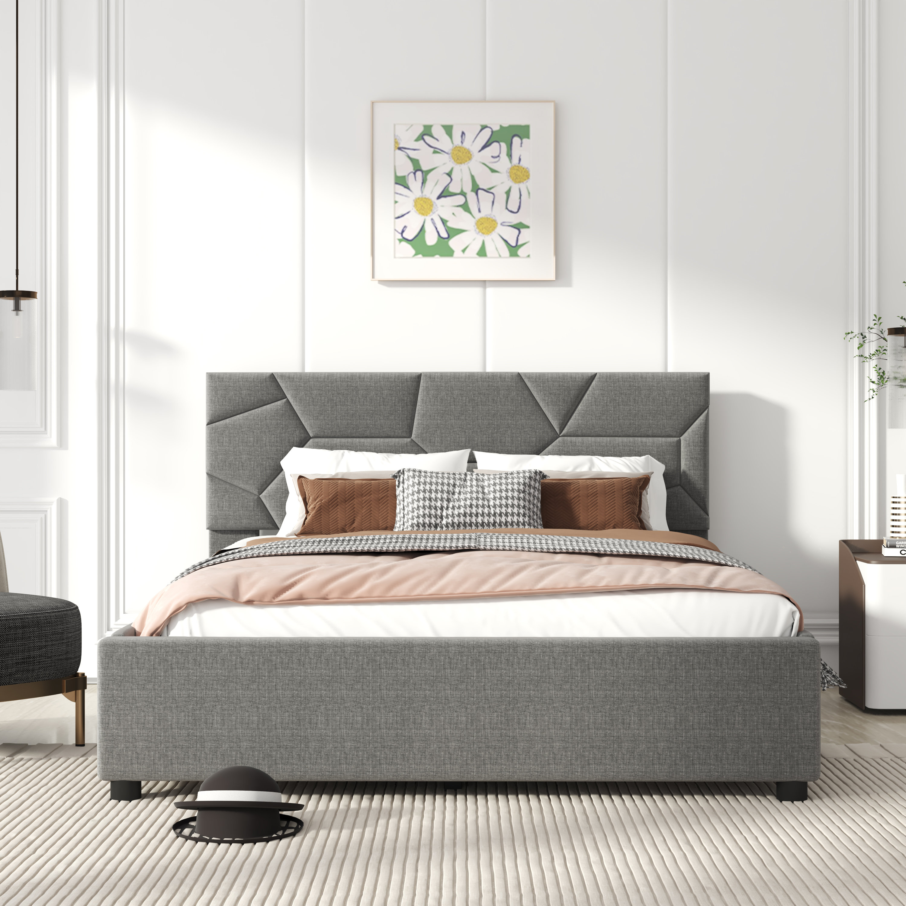 Red Barrel Studio® Artjem Upholstered Platform Storage Bed | Wayfair