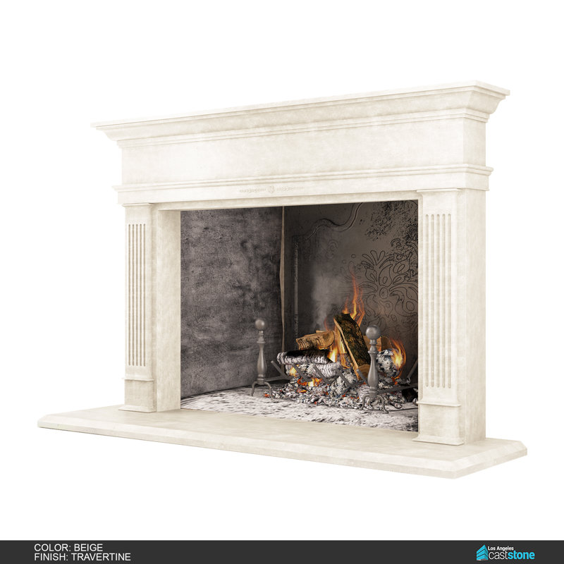 Los Angeles Cast Stone Hamburg Fireplace Surround | Wayfair