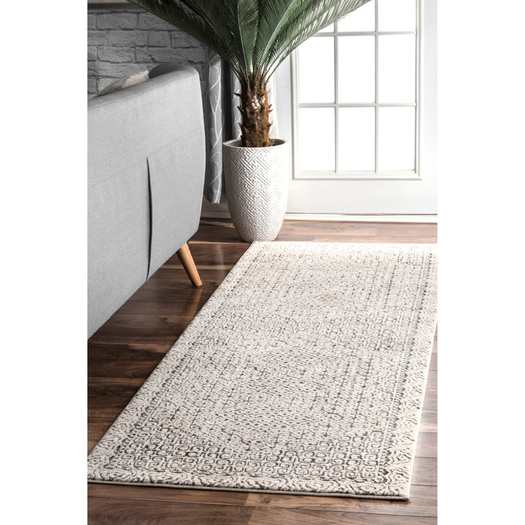 Dakota Fields Zayan Moroccan Power Loom Performance Light Grey Rug ...