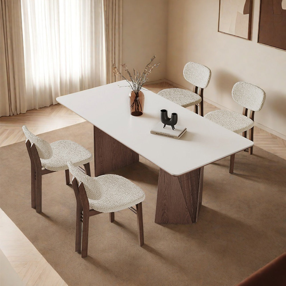 Elamer European modern minimalist dining table set | Wayfair