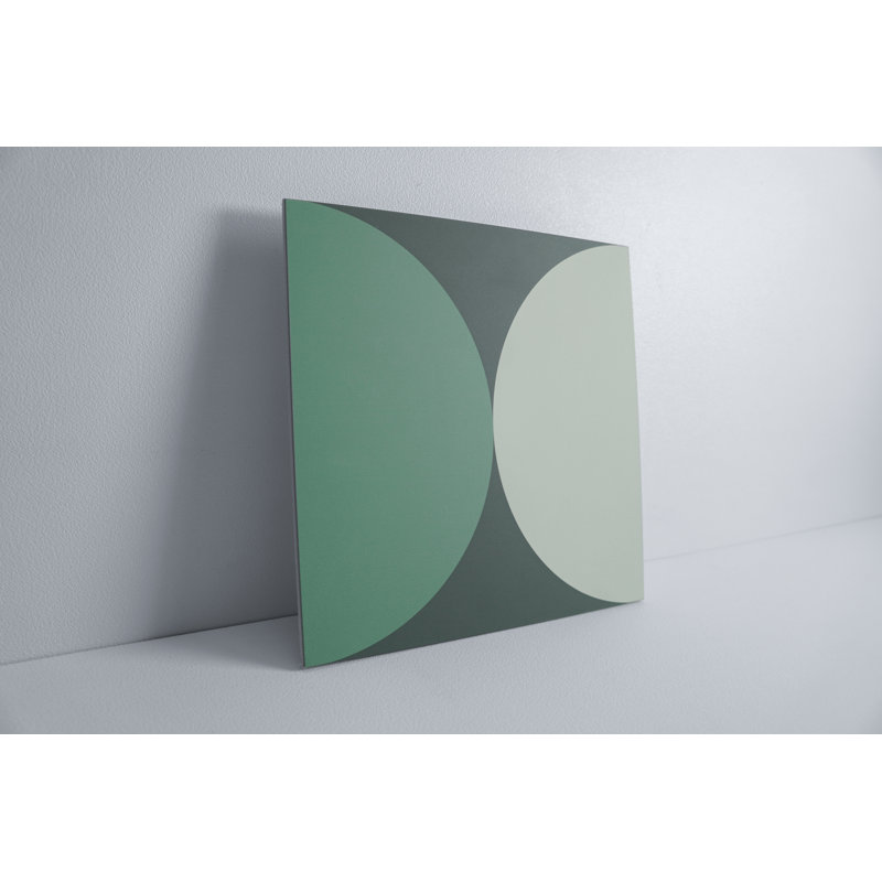 Colamo 8" x 8" Rigid Green DIY Peel & Stick Graphic Patterned Tile ...