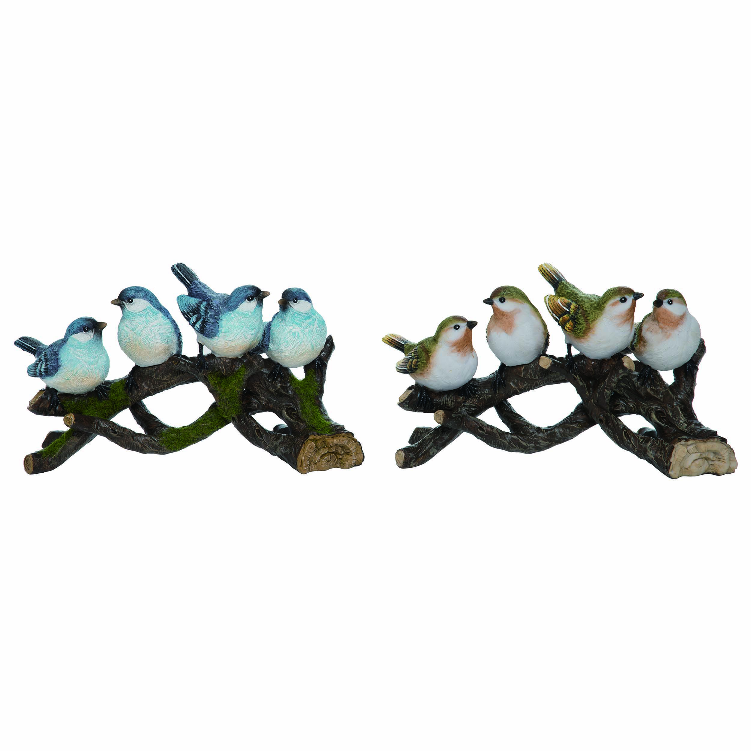 Lark Manor™ Resin Birds On Branch Set of 2 Spring Home Decorations ...