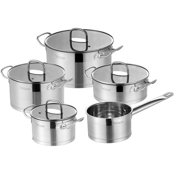 Blue Elephant 5 Pieces Stainless Steel Non Stick Cookware Set & Reviews ...