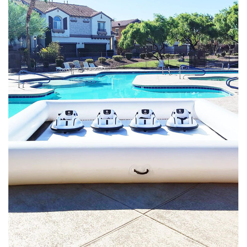 Connsann 13' x 13' Bumper Car Track Inflatable Racing Track for Kids ...