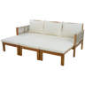 Latitude Run® Convertible Outdoor Daybed Sofa Bed With Acacia Wood ...