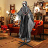 The Holiday Aisle® 6.4 Ft Standing Grim Reaper Halloween Animatronic ...