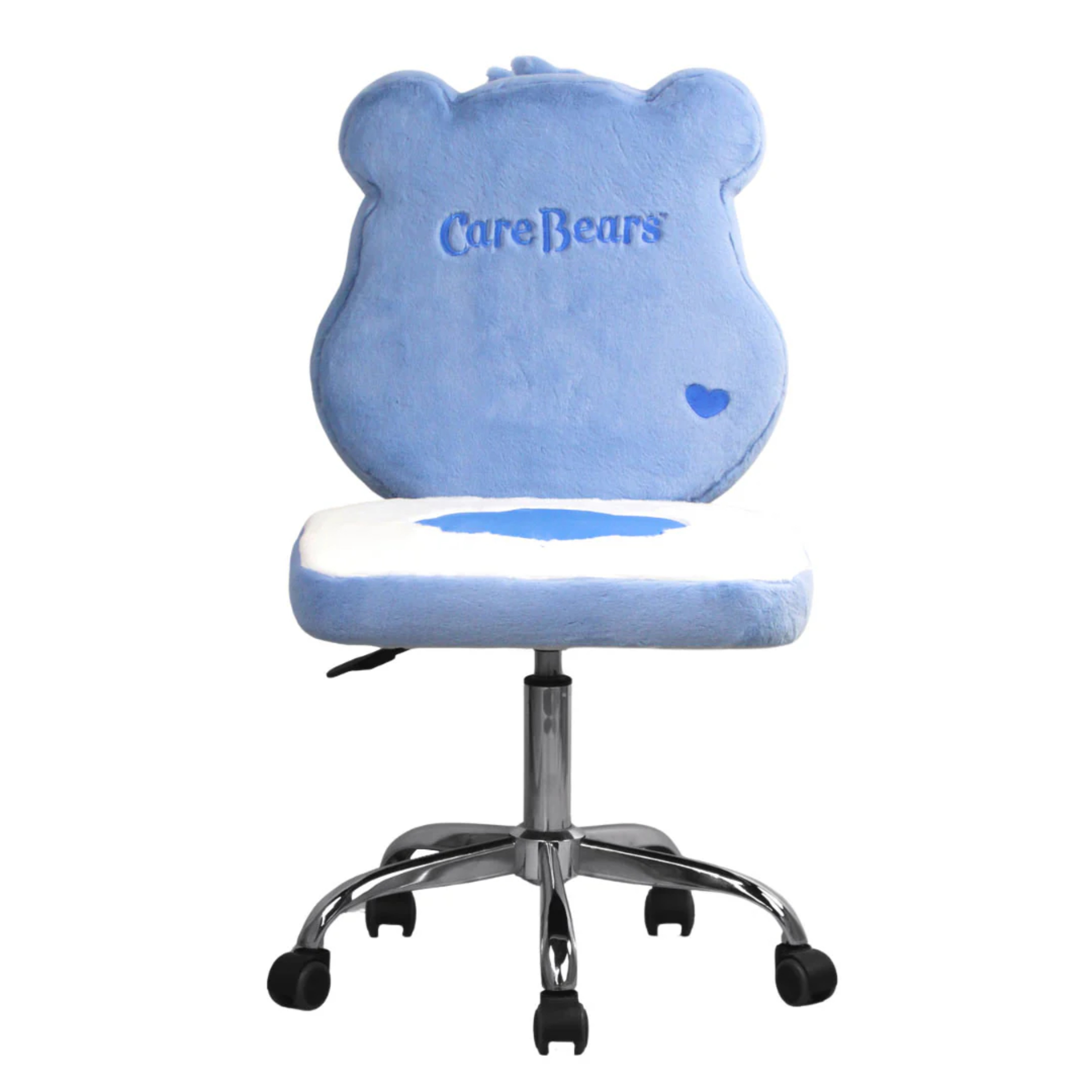 Trinx Care Bears Grumpy Bear Swivel Vanity Chair, Armless Chair With ...
