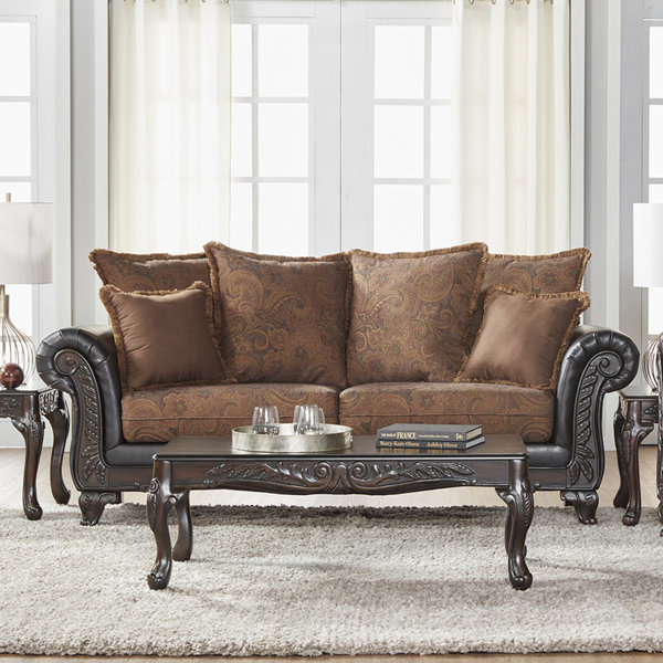 Lark Manor™ Rolled Arm Sofa with Reversible Cushions & Reviews | Wayfair