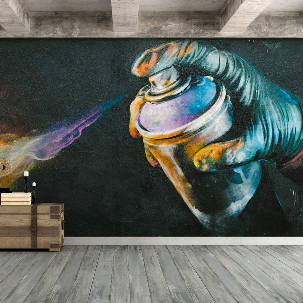 IDEA4WALL Vibrant Graffi Street Paint Colorful Graffiti07 Paintable ...