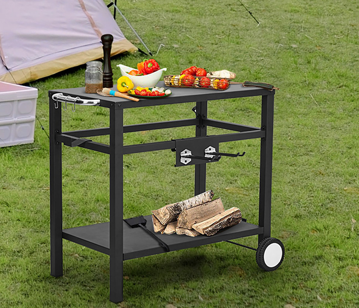 17 Stories Chichica Metal Bar Cart Wayfair