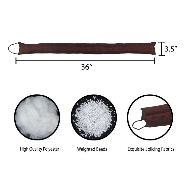 Ess Ess Exports Faux Silk Draft Stopper Fabric Draft Excluder - Wayfair ...